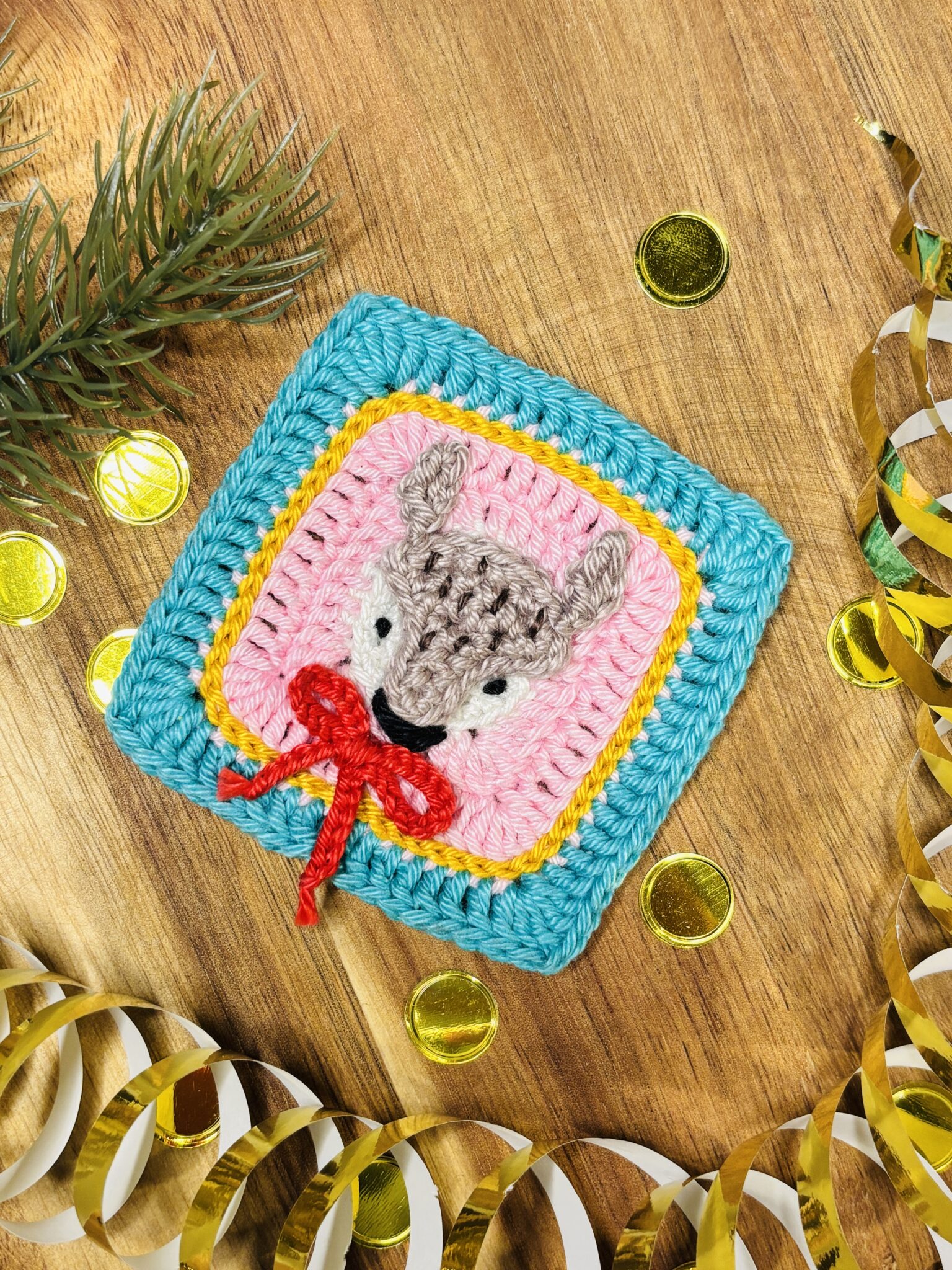 Freebie: Granny Square Reh - Frau Line