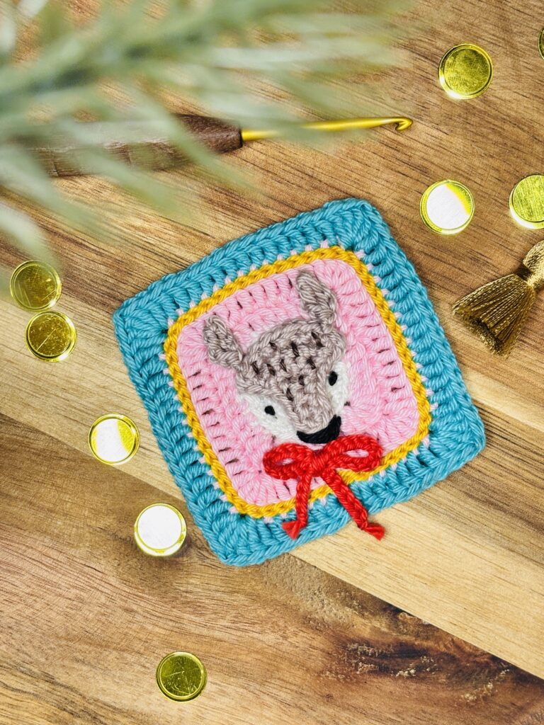 Freebie: Granny Square Reh - Frau Line